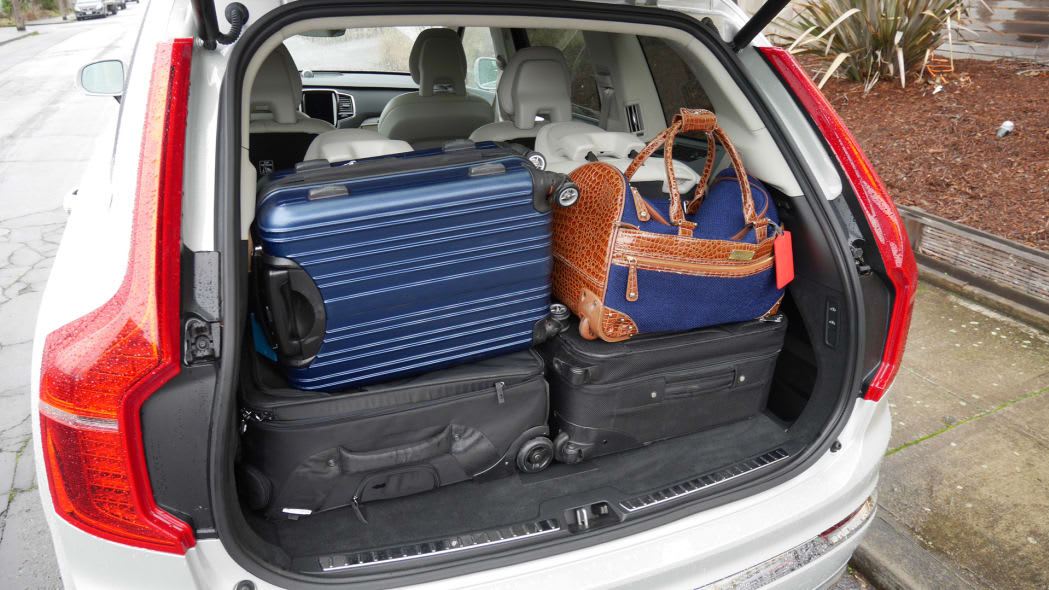 Volvo XC90 Luggage Test | How much fits behind the third row? - Autoblog