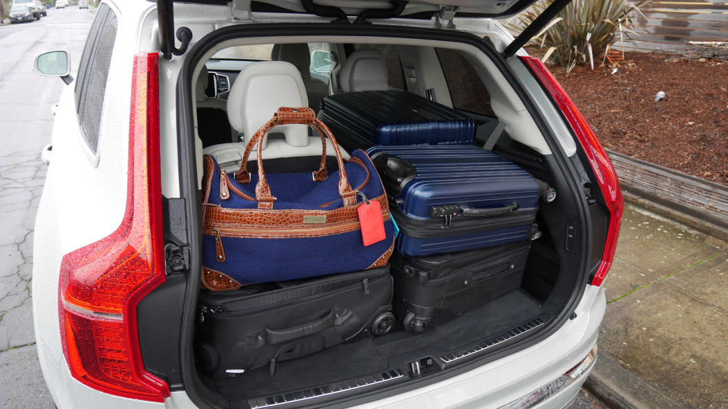 Volvo XC90 Luggage Test | How much fits behind the third row? - Autoblog