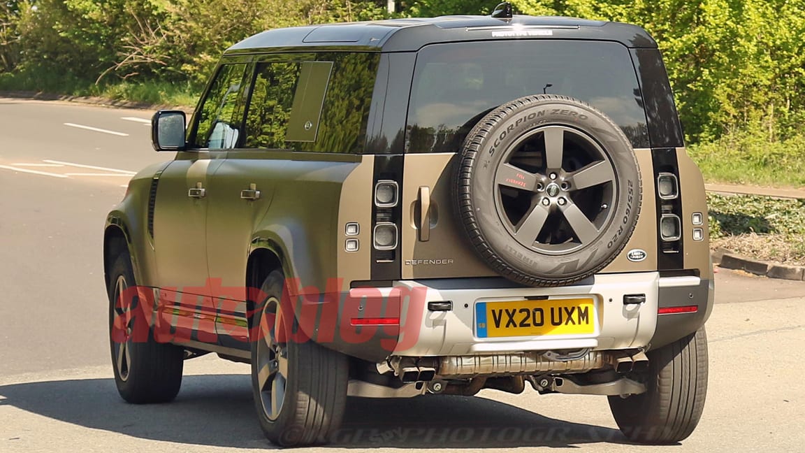 Land Rover Defender spied testing with a V8 - Autoblog