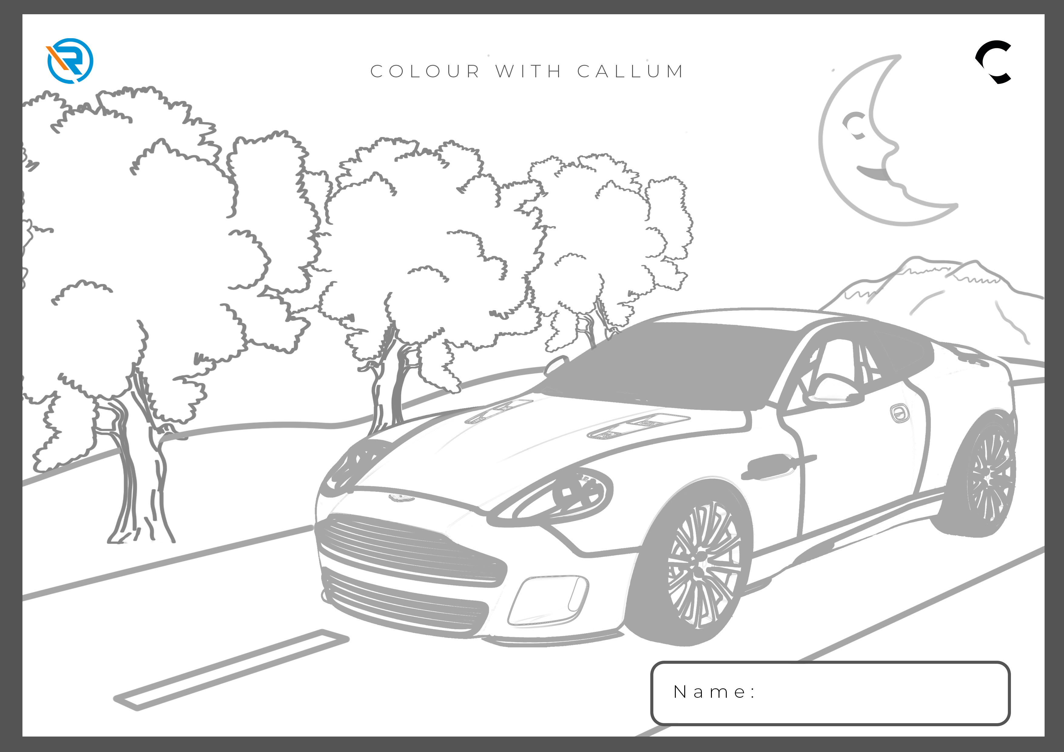 Color with Callum puts Vanquish 25 in coloring book pages - Autoblog