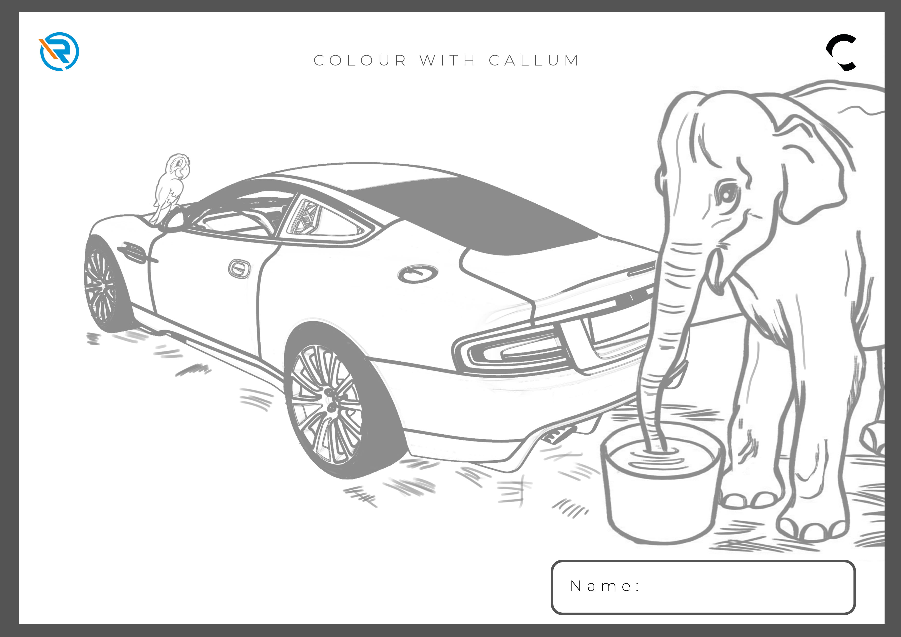 Color with Callum puts Vanquish 25 in coloring book pages - Autoblog