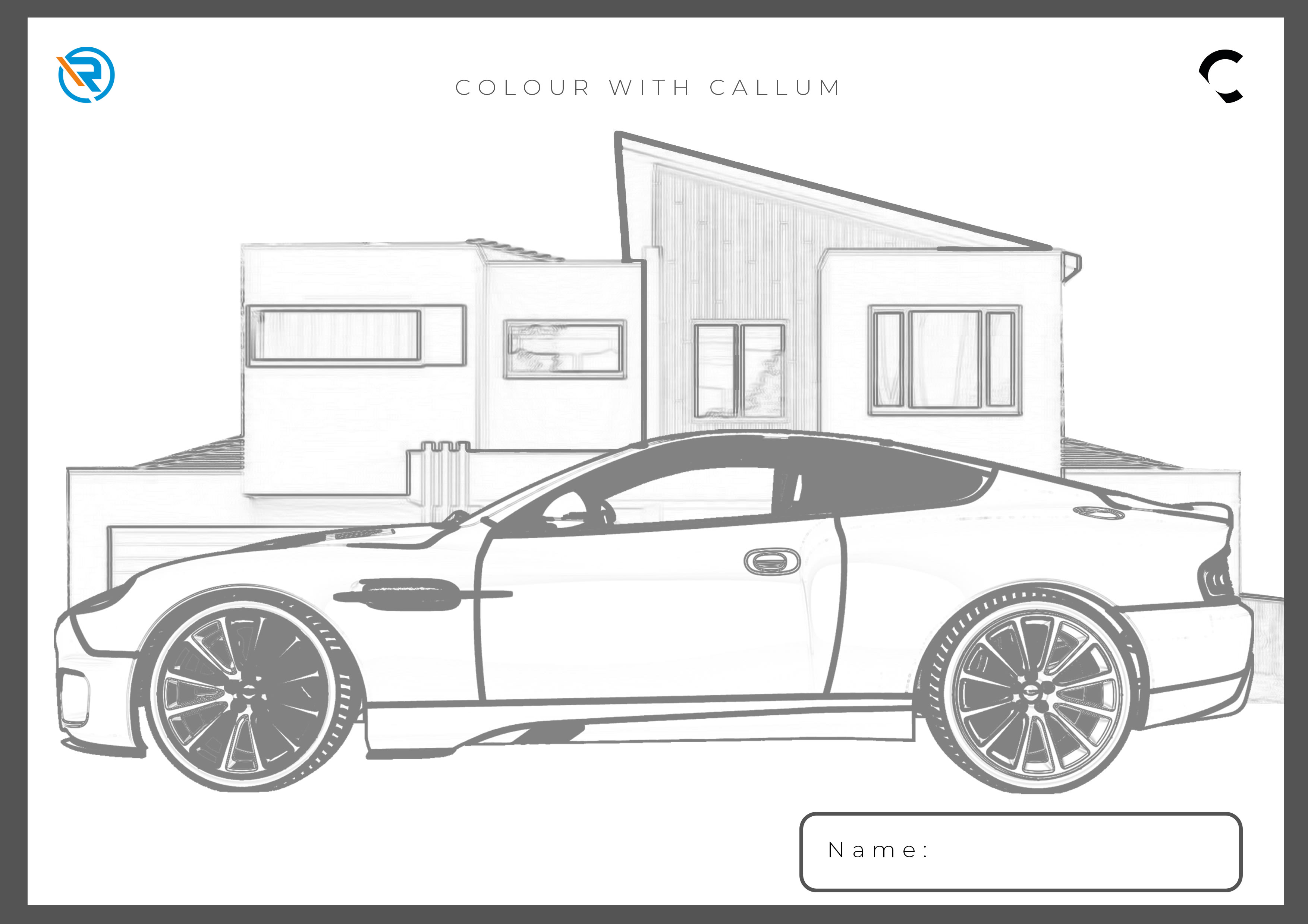 Color with Callum puts Vanquish 25 in coloring book pages - Autoblog
