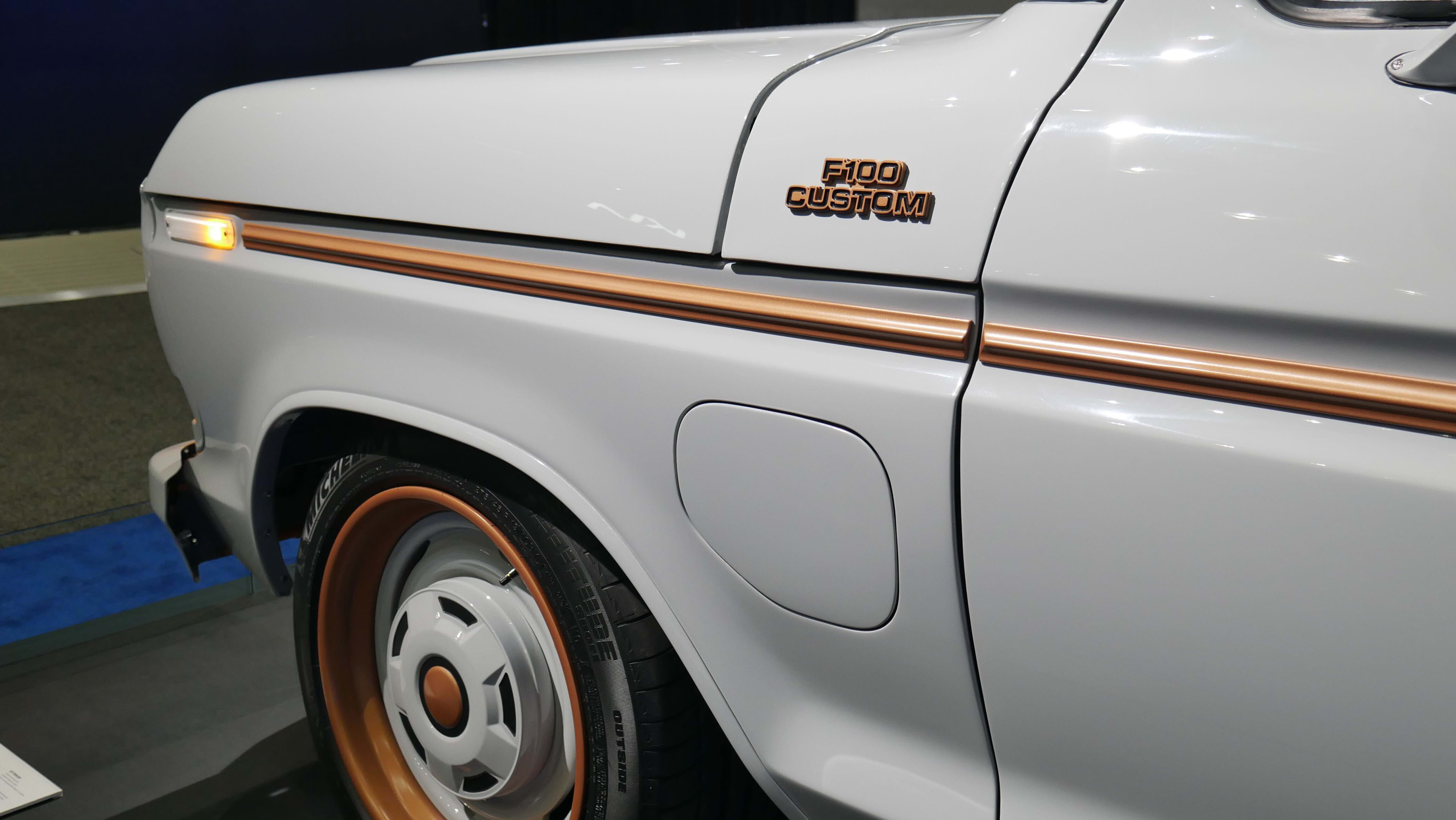 Ford F-100 Eluminator electric restomod pickup has the 480-hp Mach-E GT ...