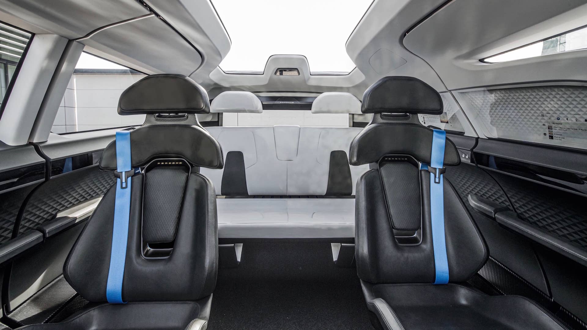 Porsche Vision Renndienst minivan gets futuristic 3-row layout - Autoblog