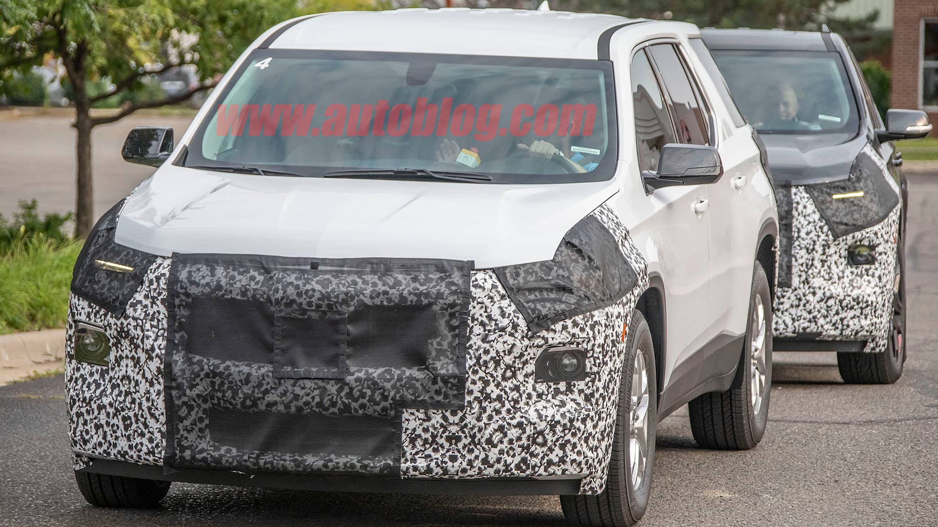 2021 Chevy Traverse spied sporting a new look up front - Autoblog