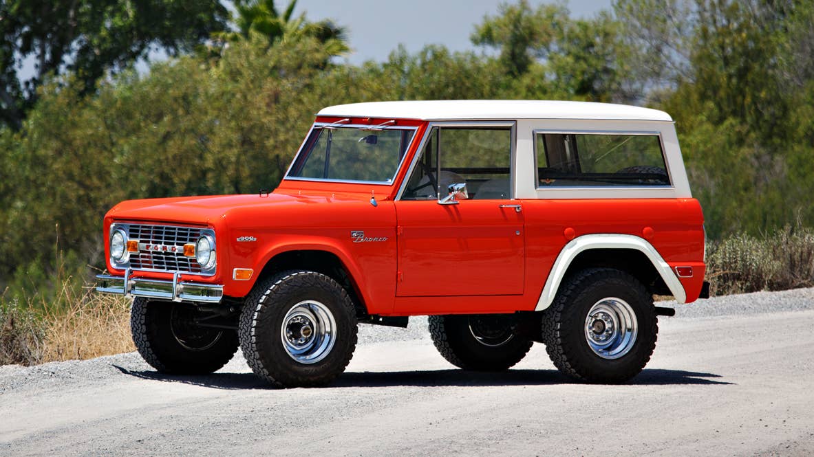 Restored 1969 Ford Bronco test vehicle set for Pebble Beach auction ...