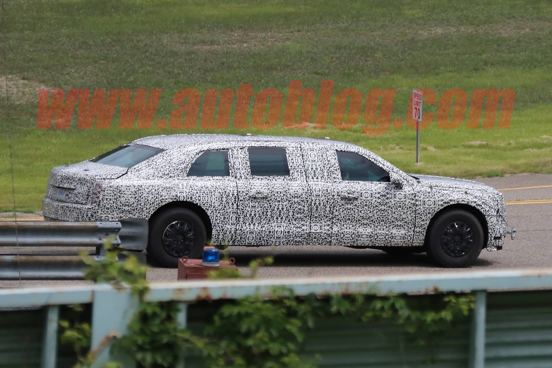 President Trump's new limo spotted testing at high speed - Autoblog