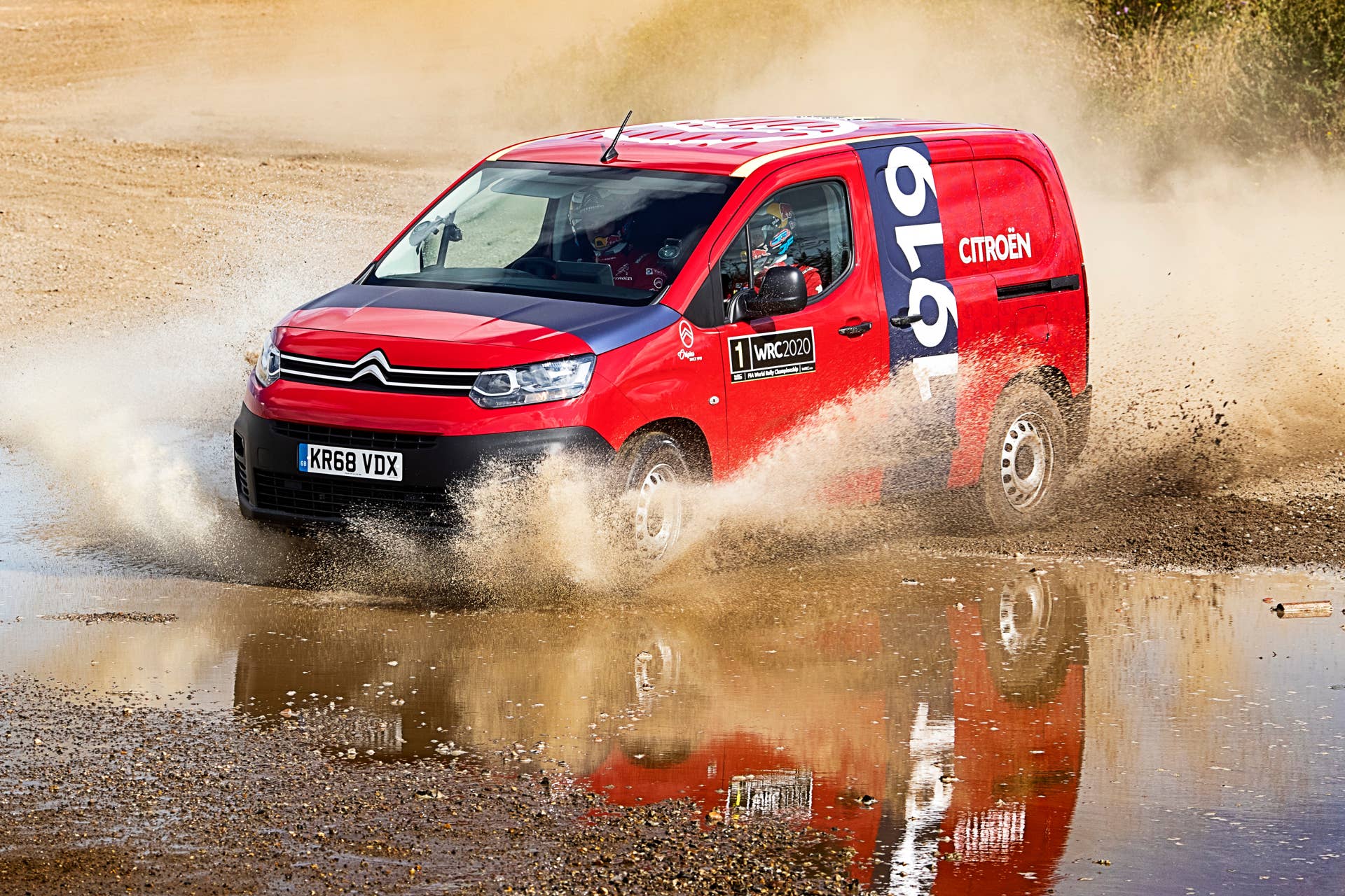 Citroen Berlingo cargo van on rally test course looks like a blast ...