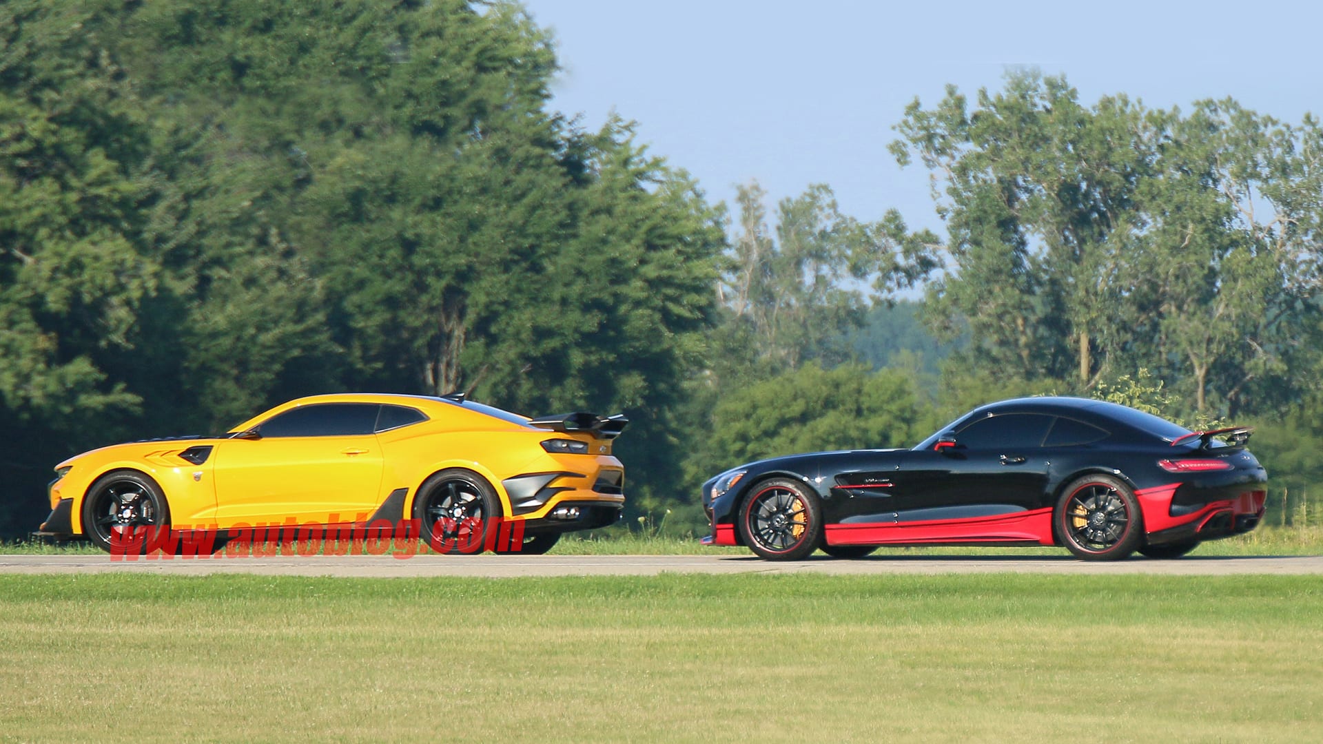Transformers 5's Mercedes-AMG GT R and Corvette Z06 spied