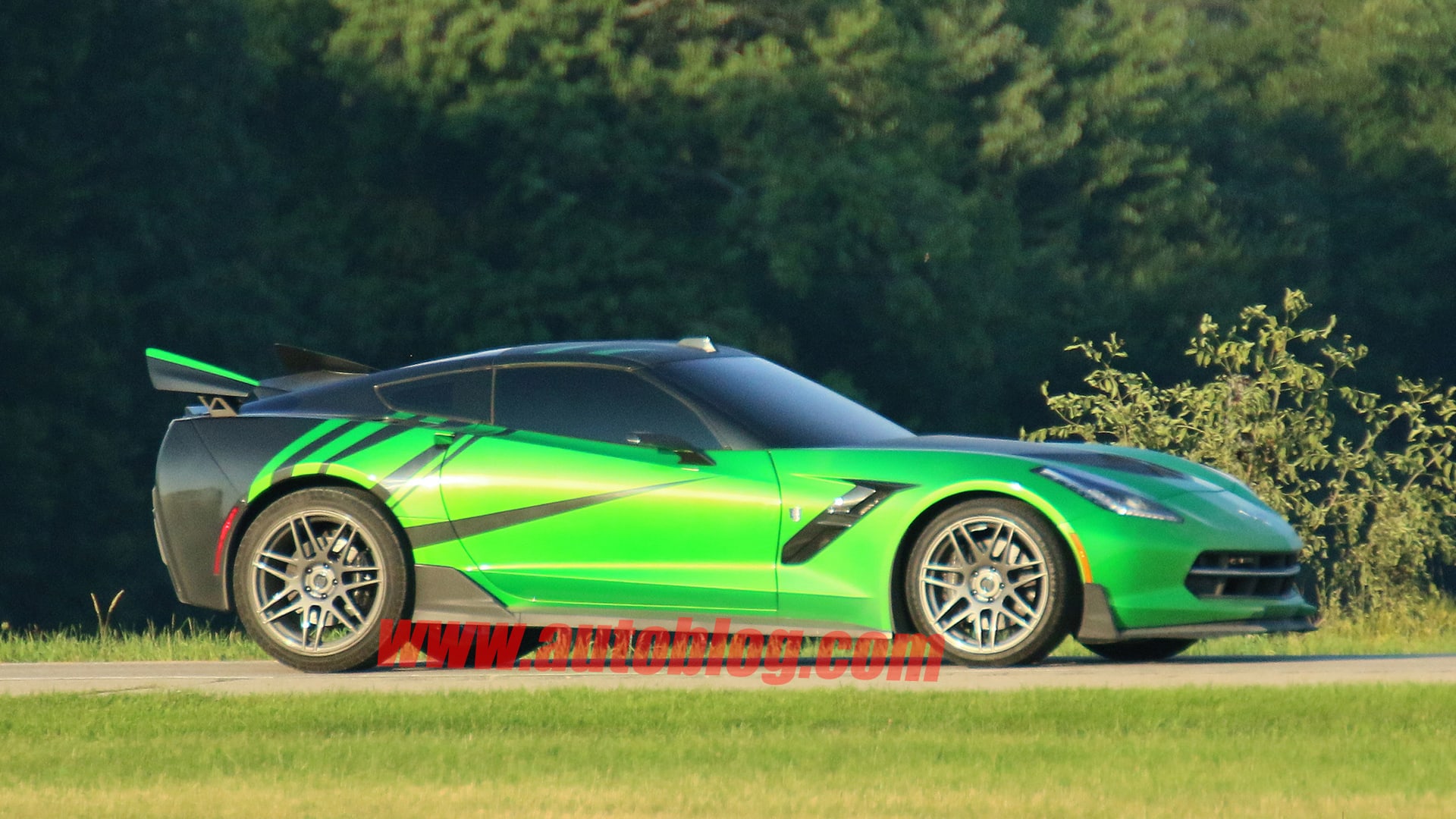 Transformers 5's Mercedes-AMG GT R and Corvette Z06 spied