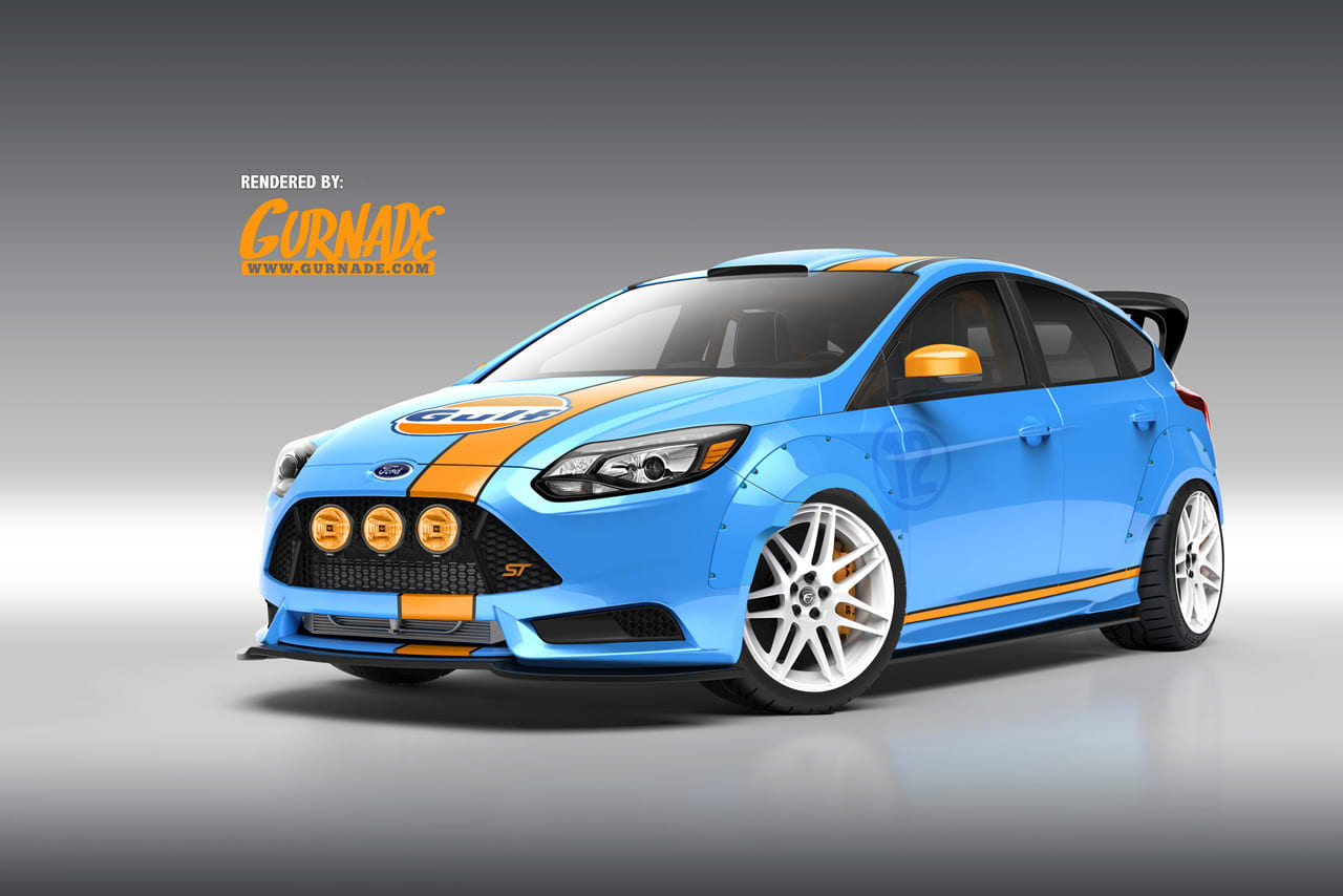 Focus STs for SEMA include Lotus and Gulf liveries, rally-fied police ...