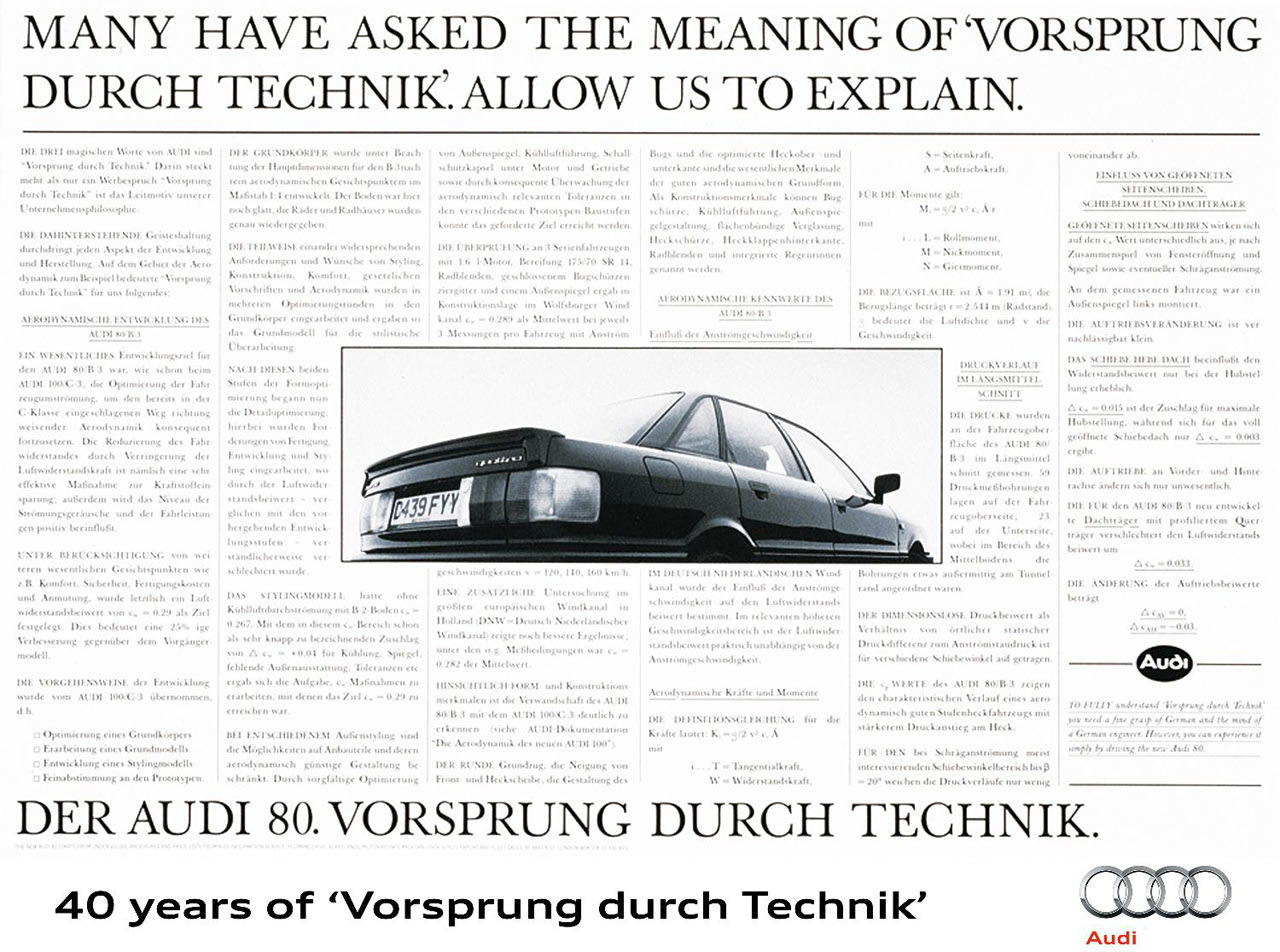 Audi celebrates 40 years of Vorsprung durch Technik - Autoblog