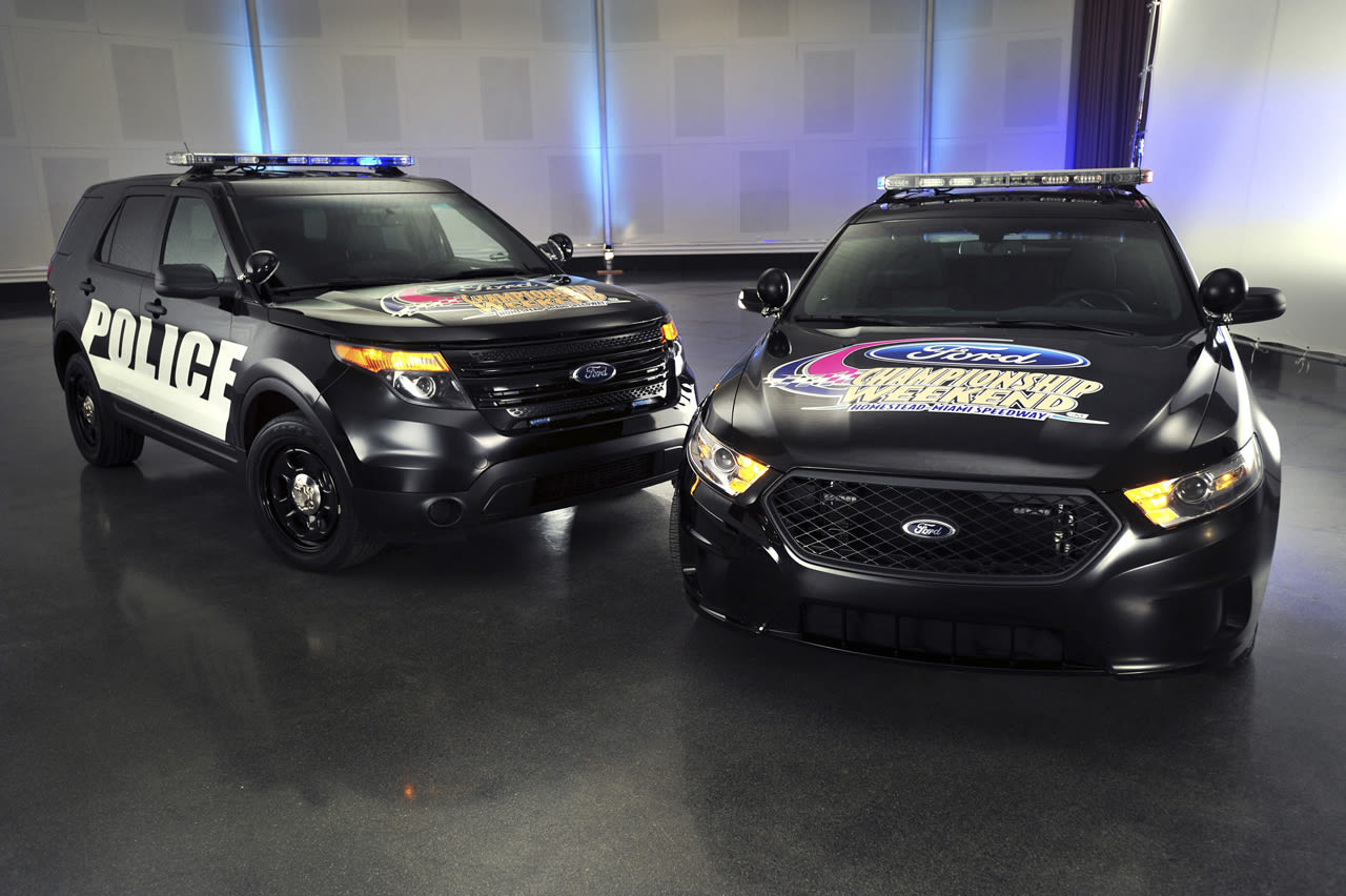 Ford Police Interceptor vehicles pacing NASCAR races in Miami - Autoblog
