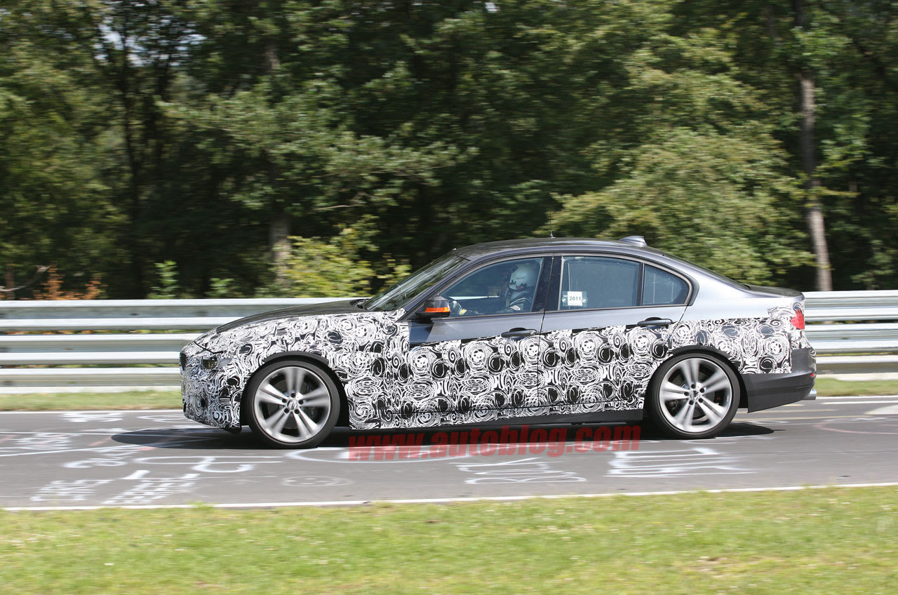 Next-gen BMW 335i works on its craft at the 'Ring