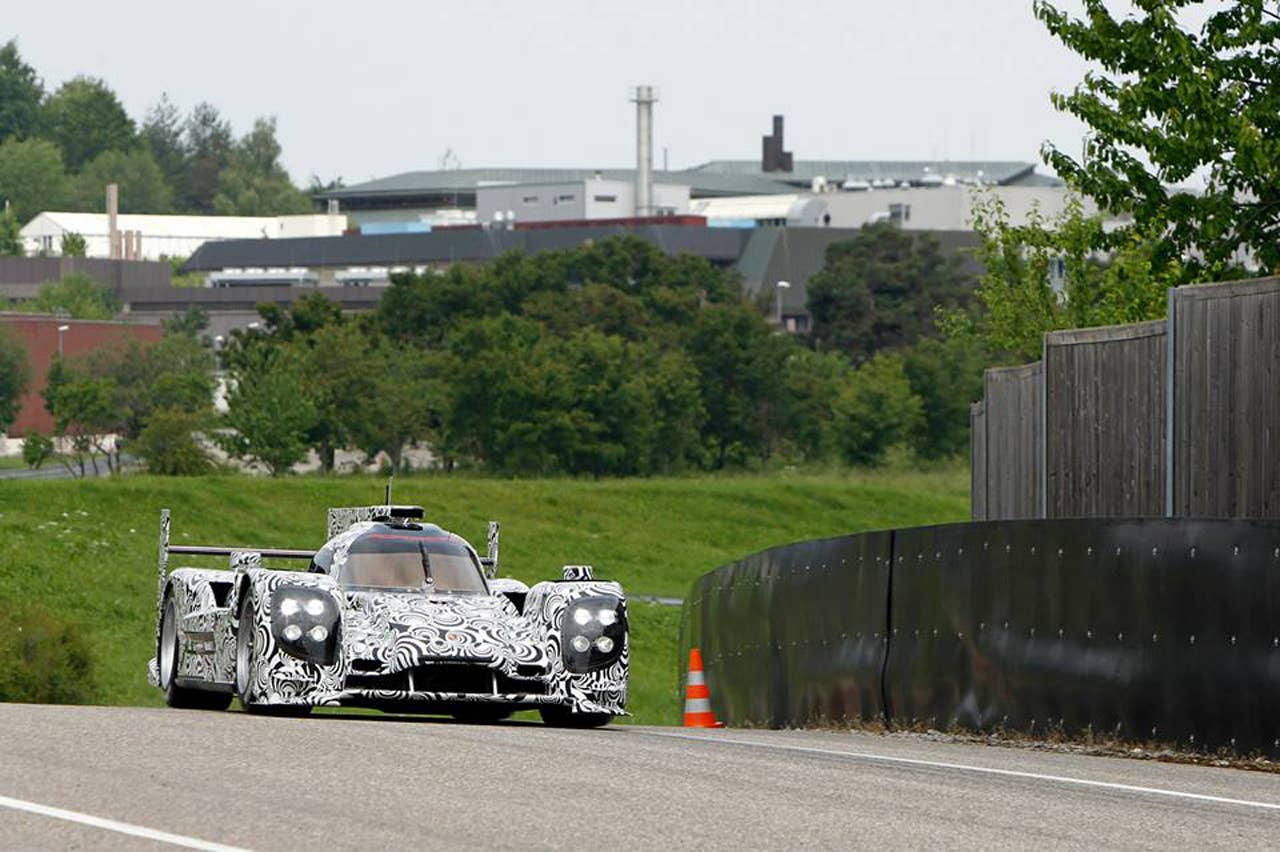 Porsche reveals new LMP1 racecar testing ahead of 2014 Le Mans debut ...