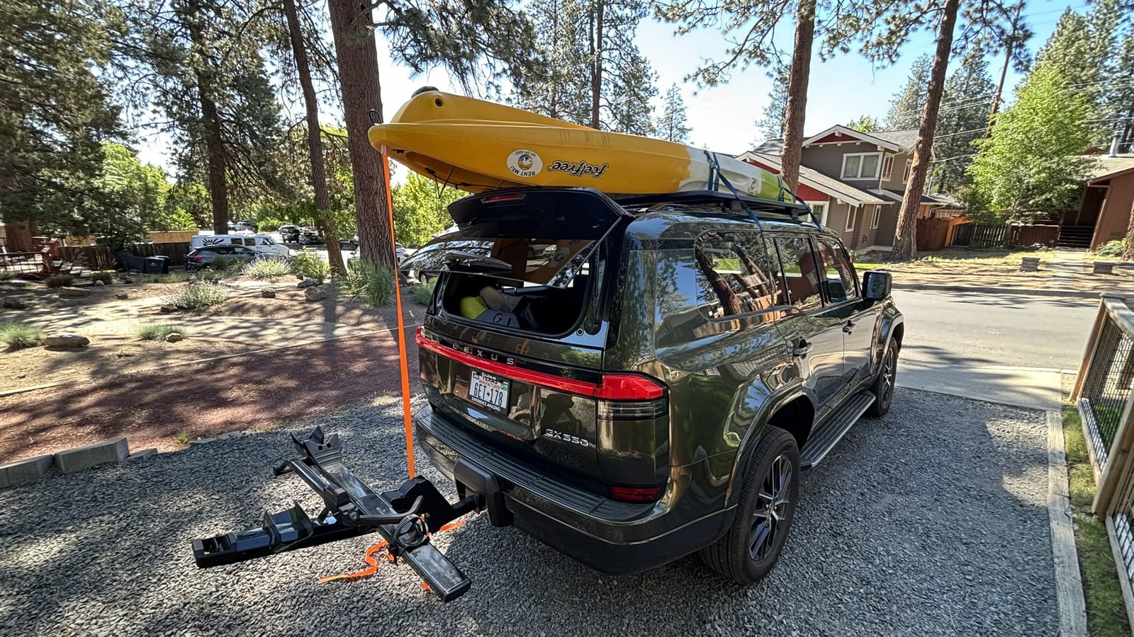 2024 Lexus GX 550 Premium+ gear hauling test in Oregon - Autoblog