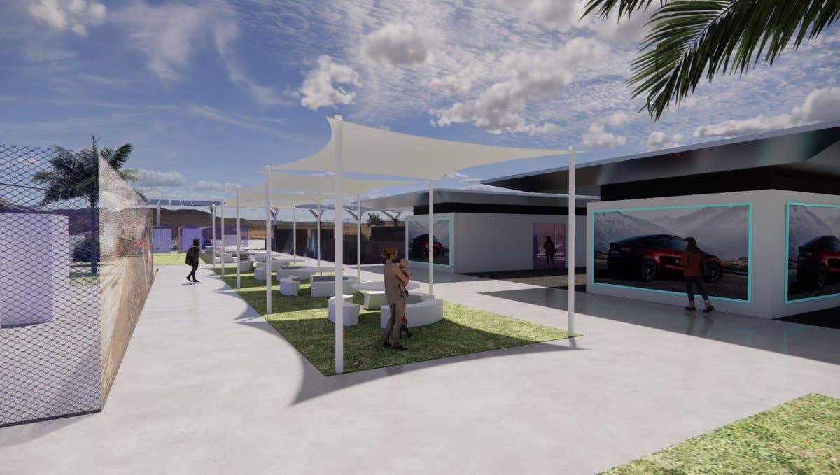 Tesla Opens Massive Off-Grid Supercharger Oasis in California - Autoblog