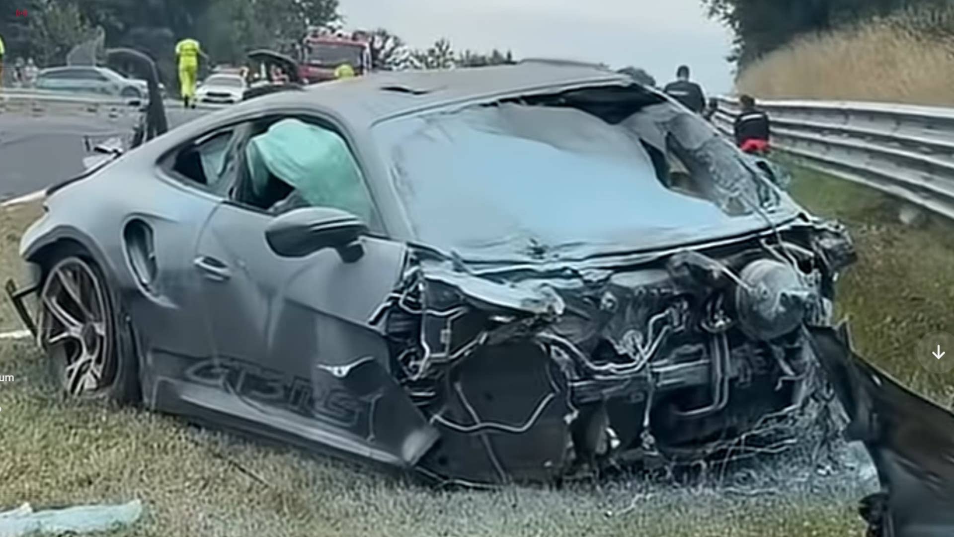 WATCH: Porsche 911 GT3 RS Catches Fire, Goes Airborne In Nürburgring ...