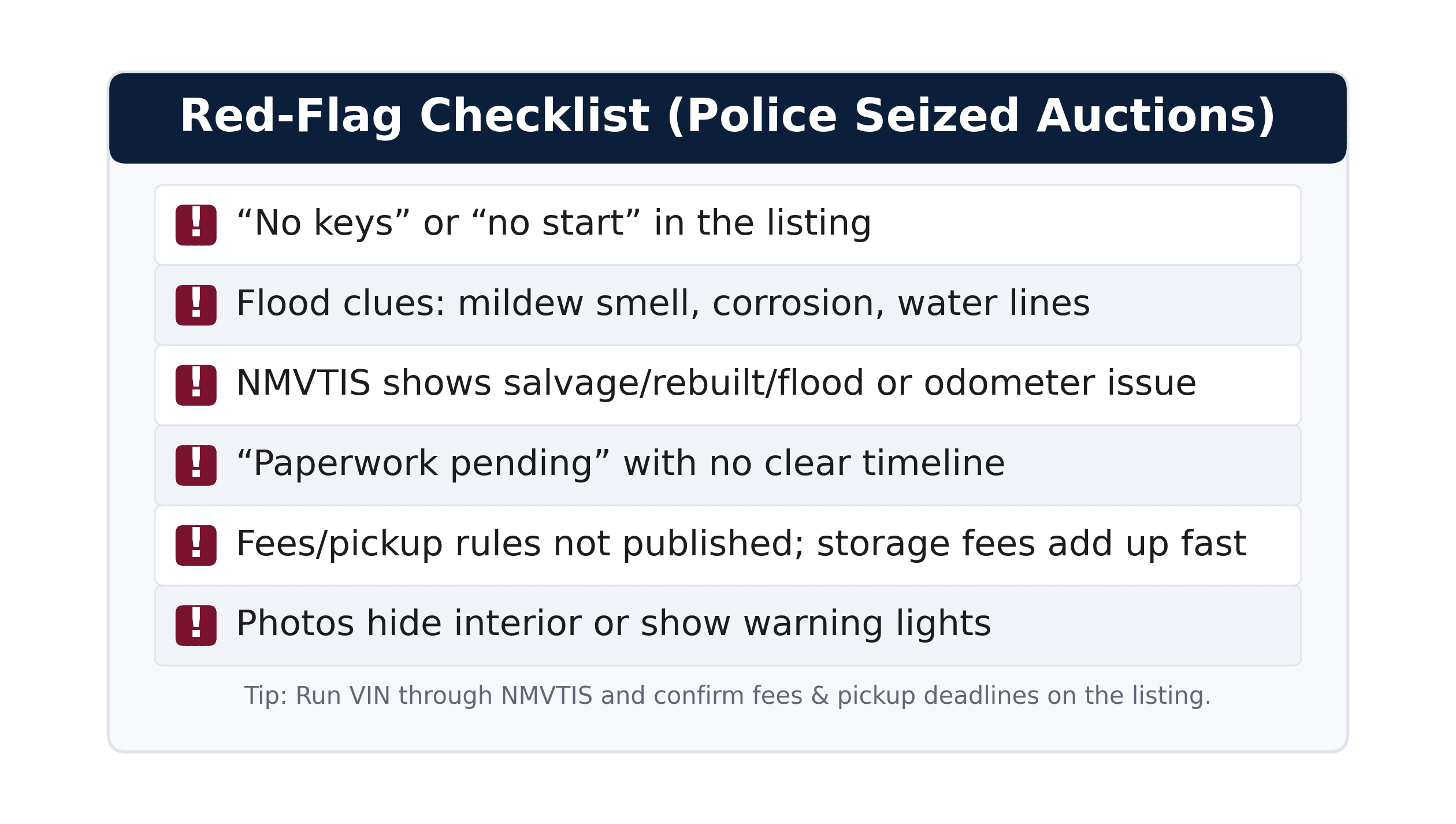 Police Seized Vehicle Auctions: How You Find a Real Deal - Autoblog