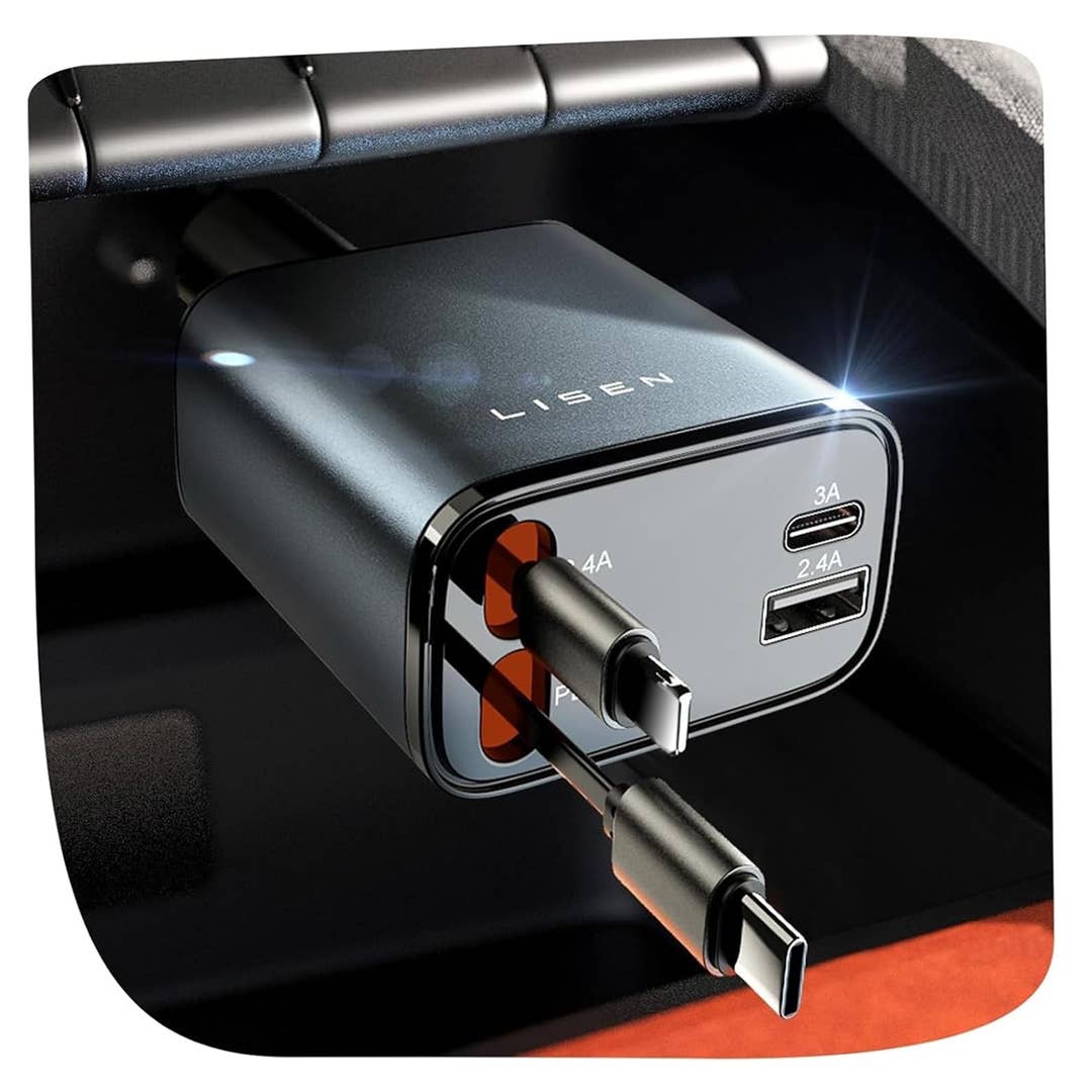 The Lisen Retractable Car Charger Is 39% Off - Autoblog