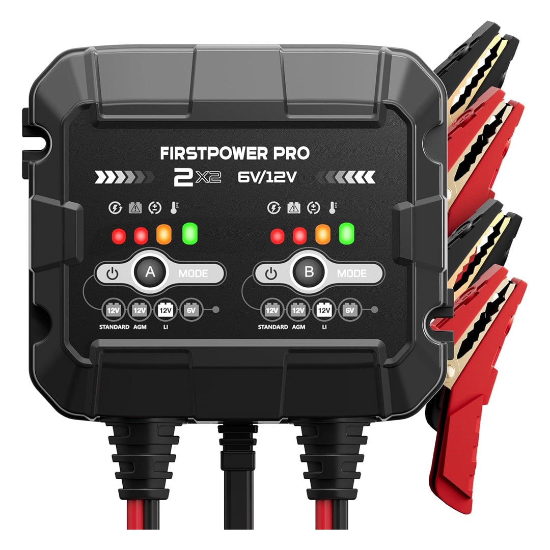 The FirstPower Pro 2-Bank Trickle Charger Is 51% Off - Autoblog