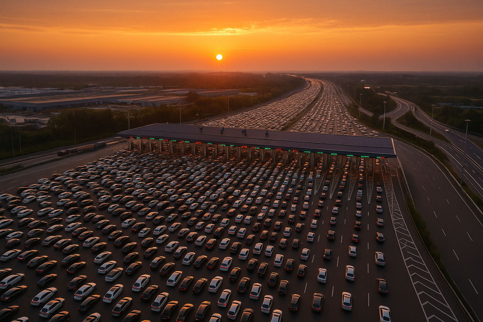 36 Lanes to Nowhere: Inside China’s Massive Holiday Traffic Jam - Autoblog
