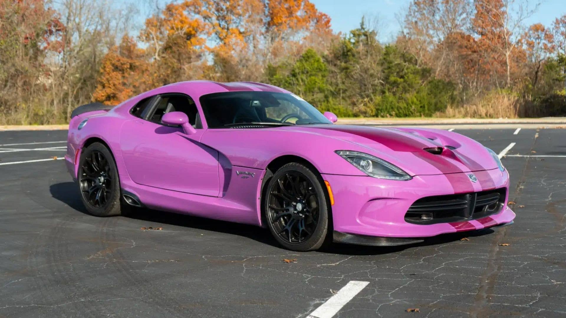 The Only Factory Pink Dodge Viper Ever Made Is Up for Grabs - Autoblog