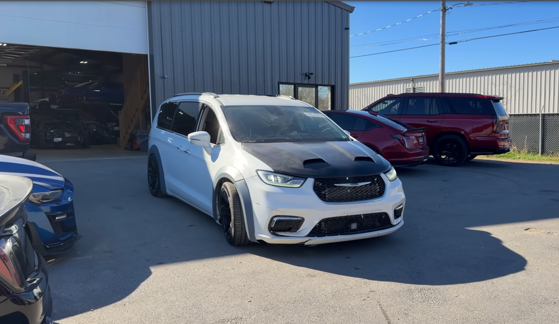 A Flooded Chrysler Pacifica Was Reborn as a Hellcat-Powered Sleeper Van ...
