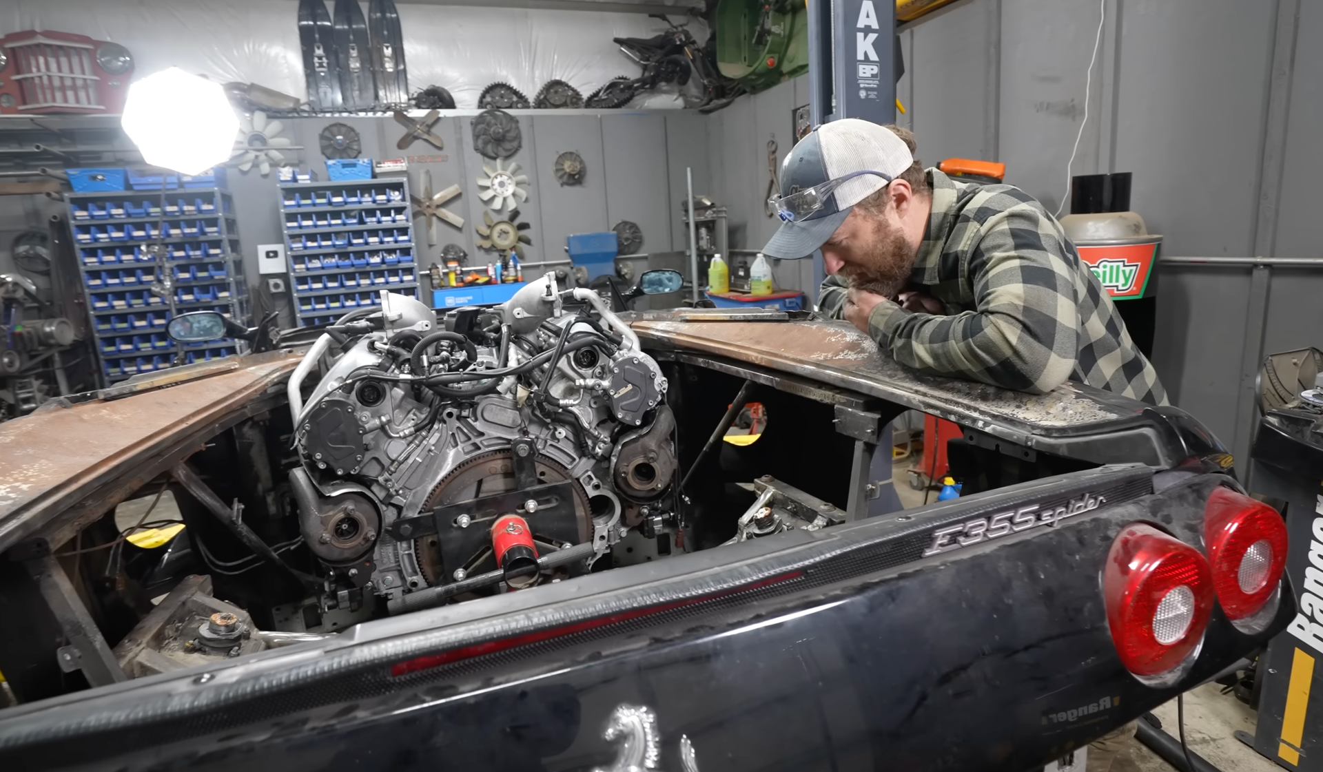 Someone Finally Stuffed a V10 Diesel Into a Ferrari F355 - Autoblog