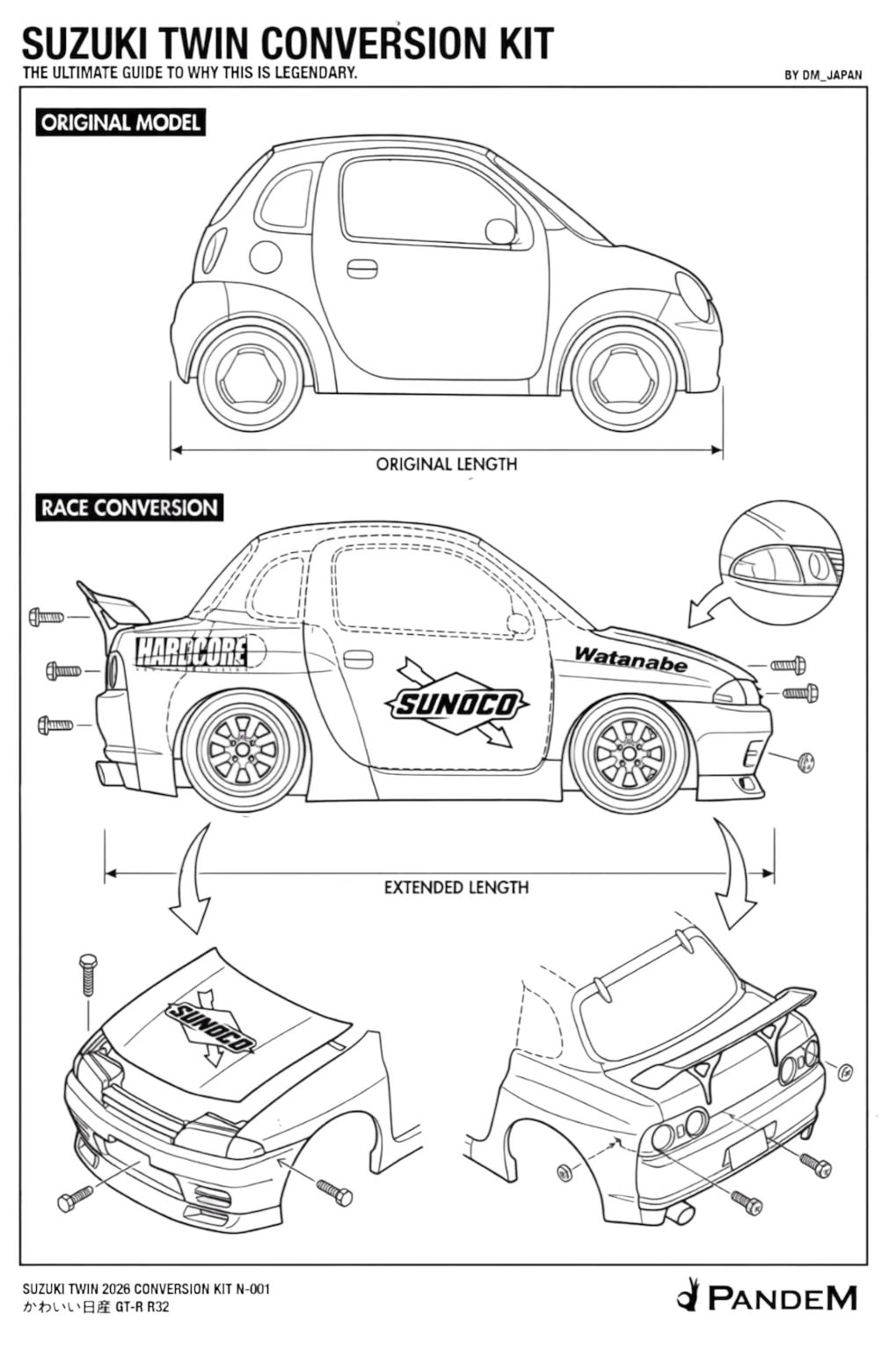 This Tiny Suzuki Kei Car Was Turned Into a Pocket-Sized Skyline GT-R ...