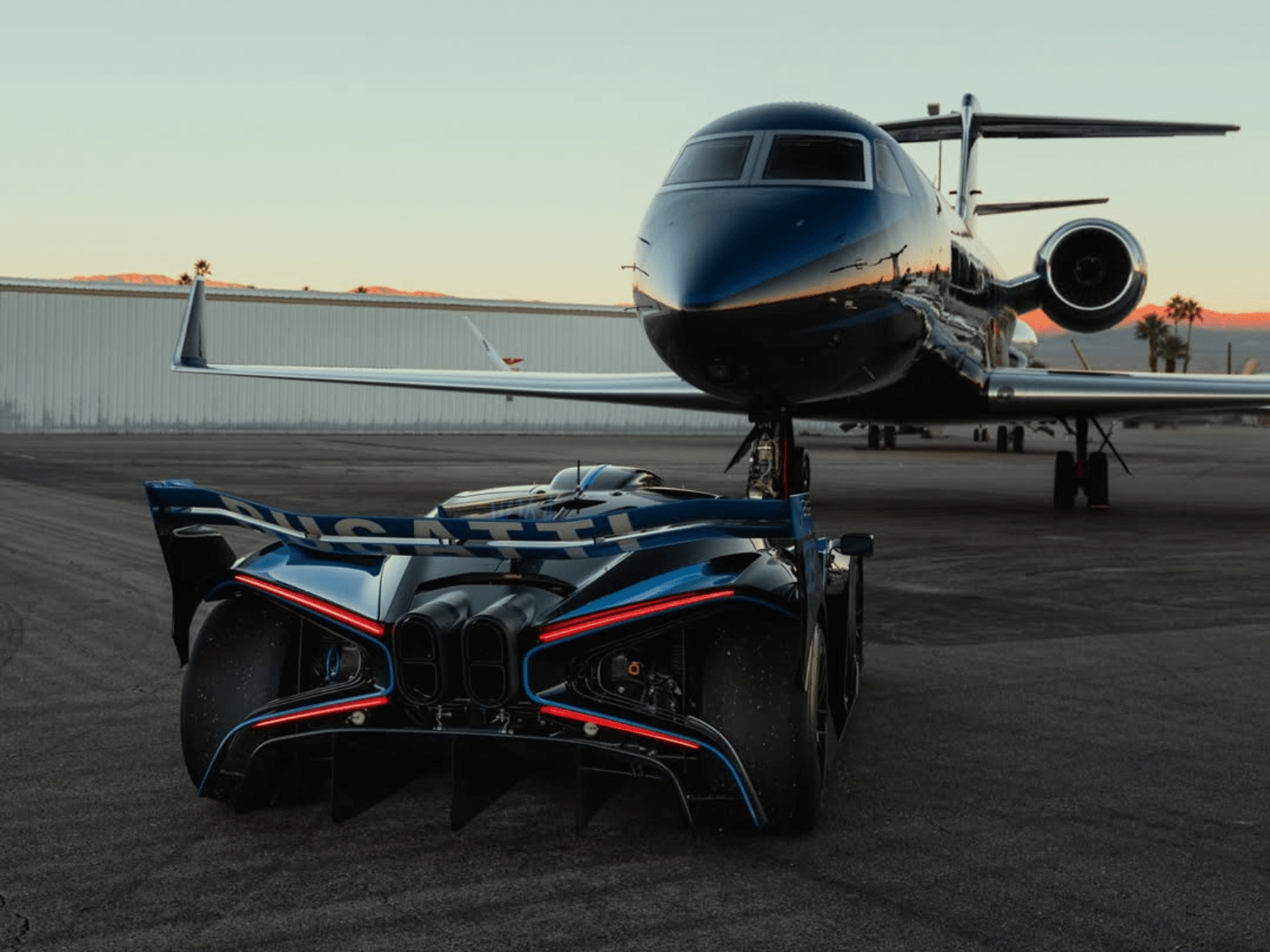 This Bugatti Bolide Owner Matched His Hypercar to His Private Jet ...