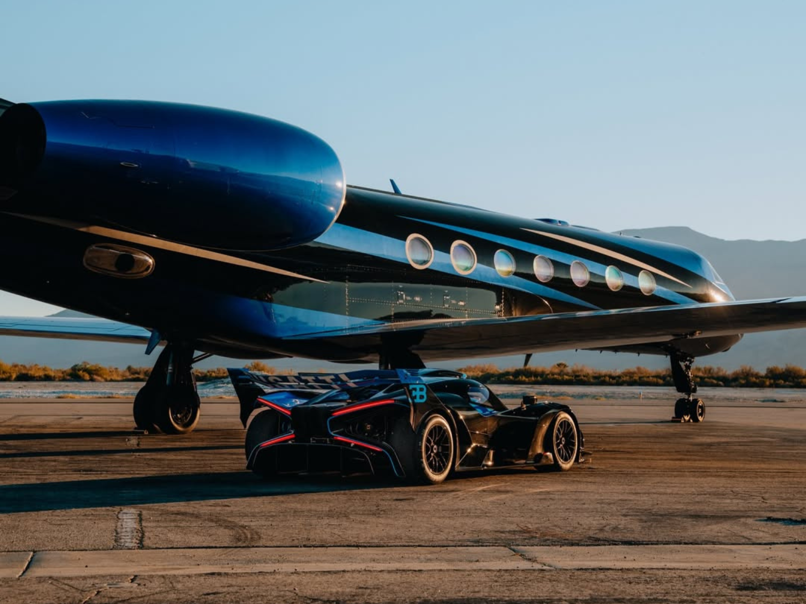 This Bugatti Bolide Owner Matched His Hypercar to His Private Jet ...