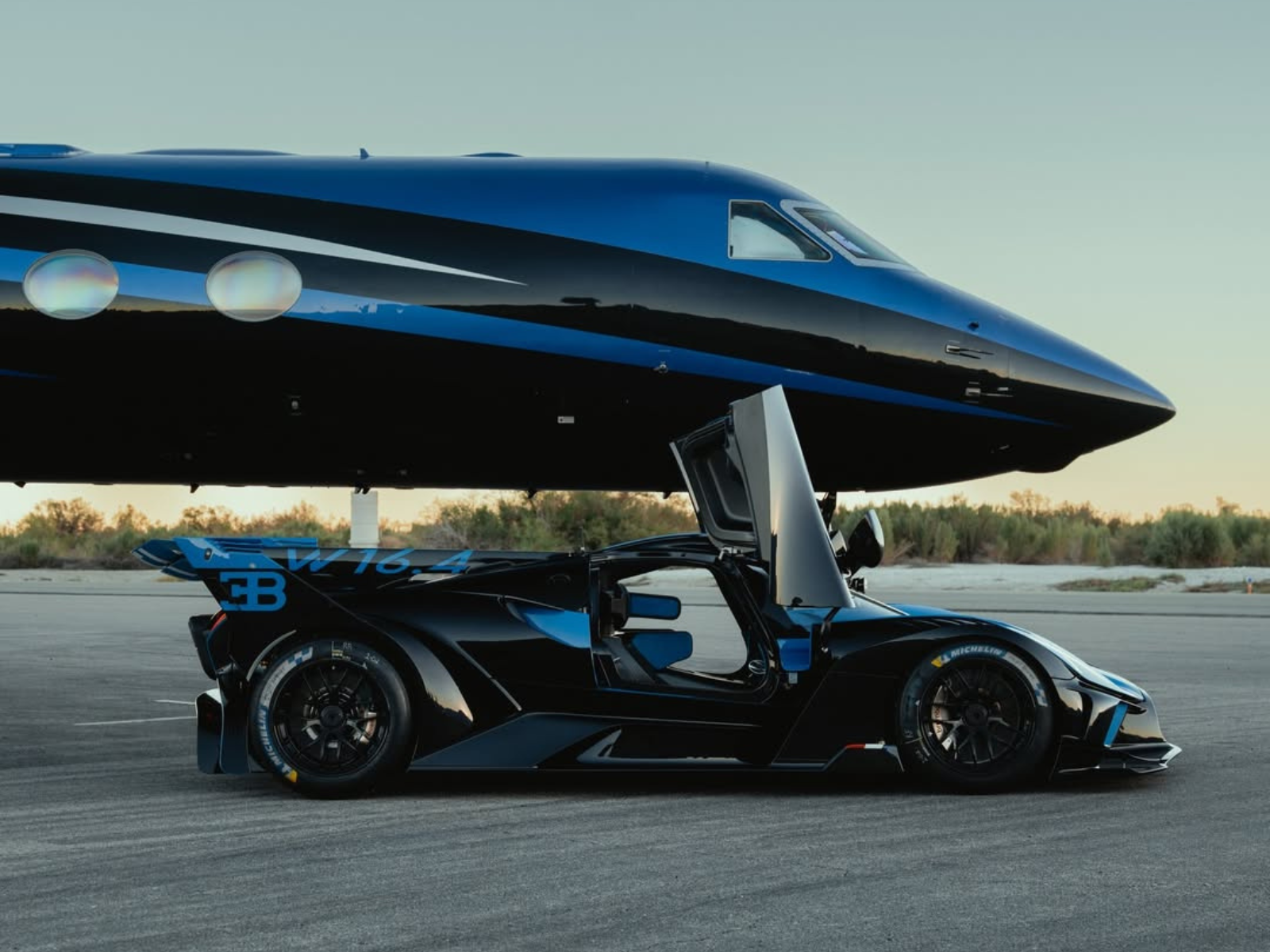 This Bugatti Bolide Owner Matched His Hypercar to His Private Jet ...