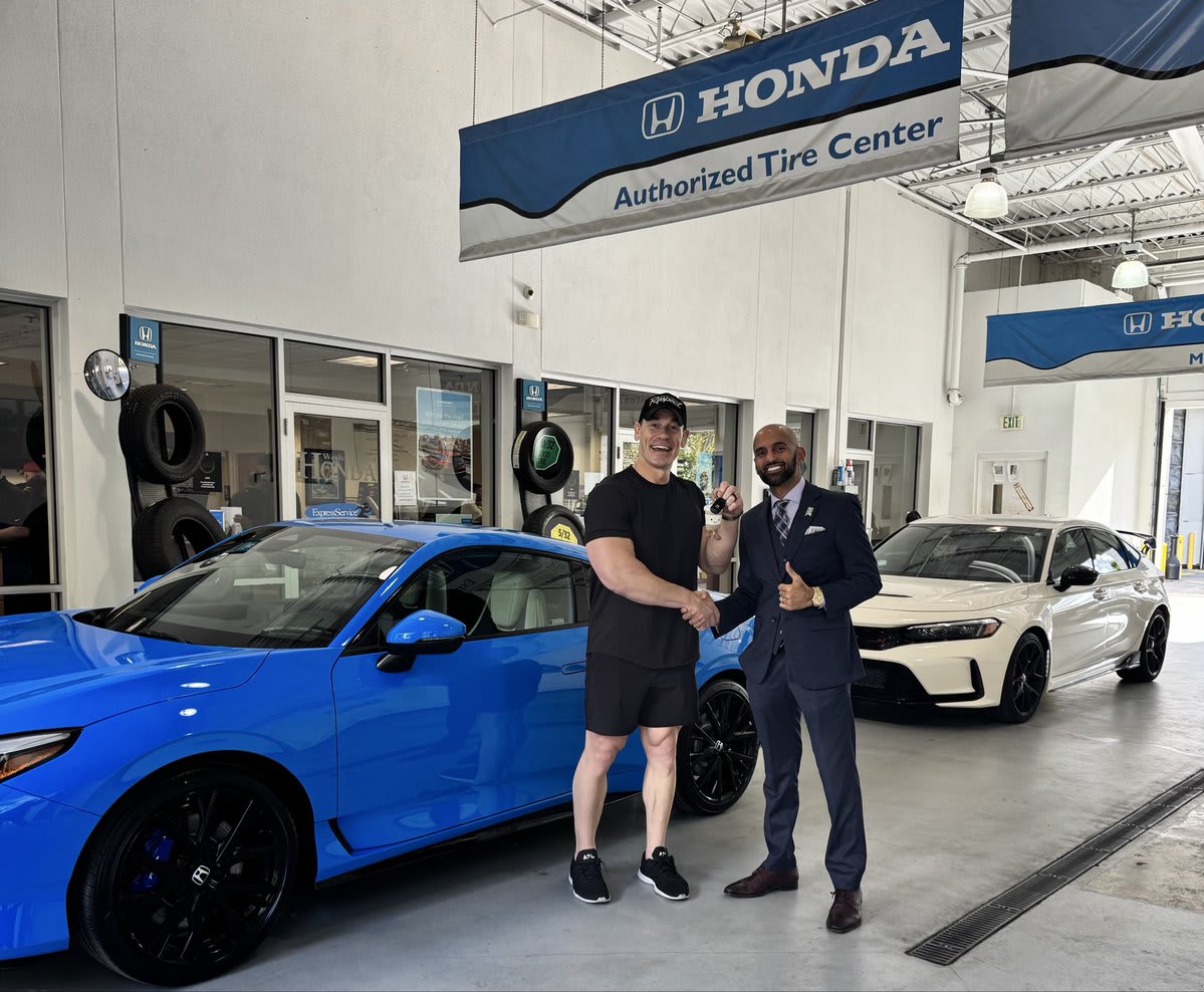 John Cena Took His Honda Civic Type R for Service and Left With a New ...