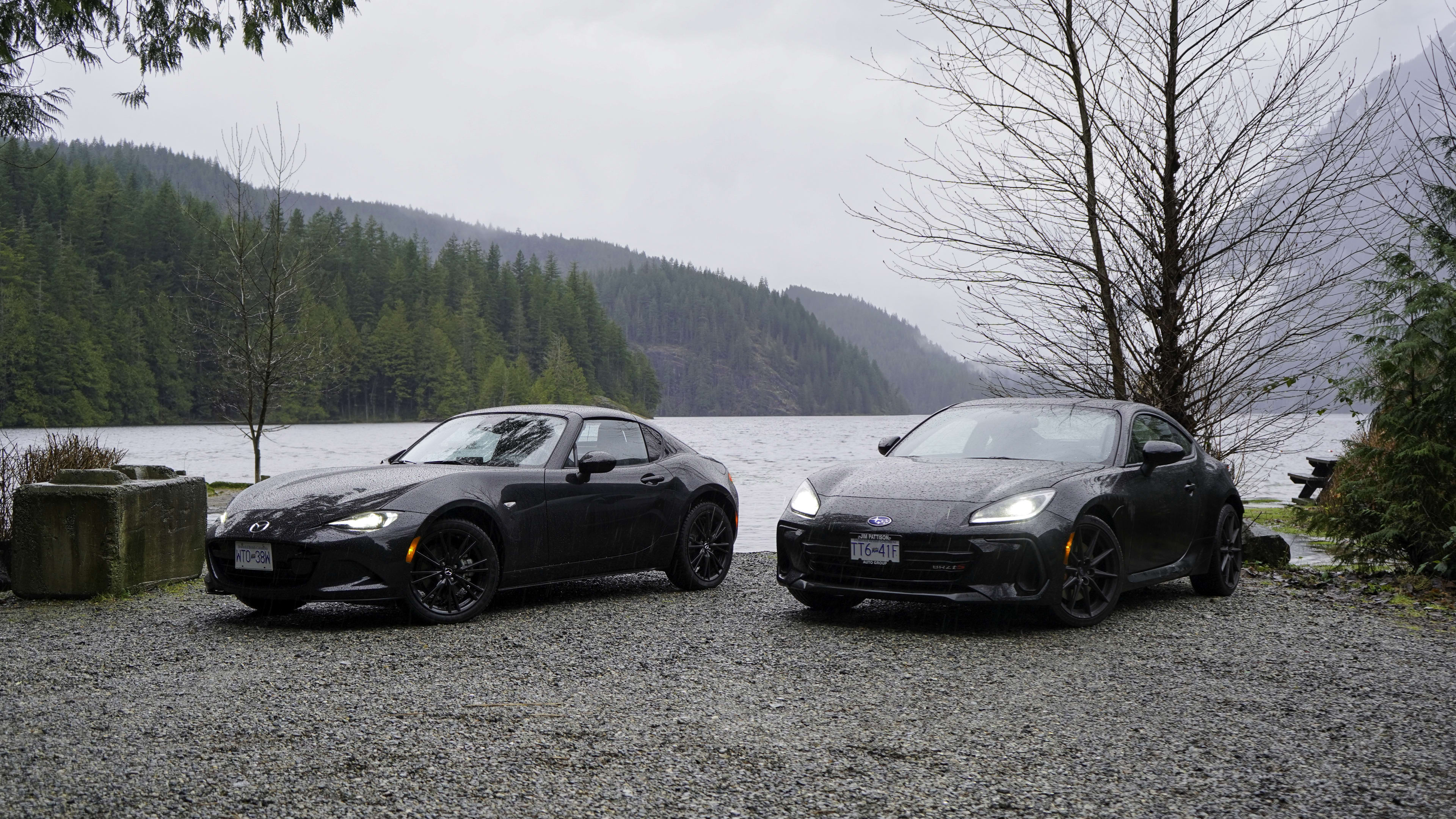 I Took the 2025 Mazda MX-5 RF and the 2025 Subaru BRZ tS on a Rainy ...