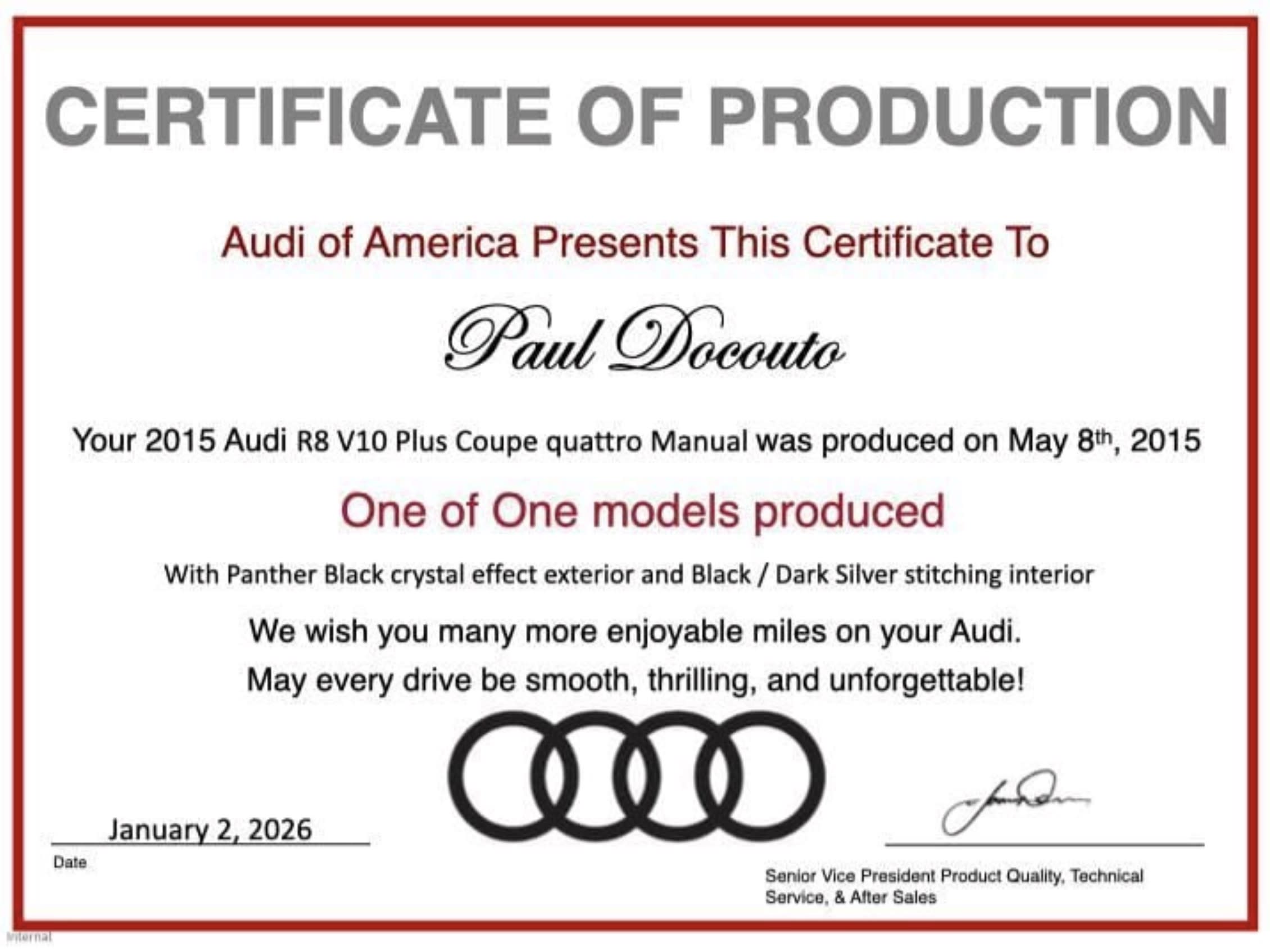 Unicorn 2015 Audi R8 V10 For Sale With Gated Manual and Ultra-Rare ...